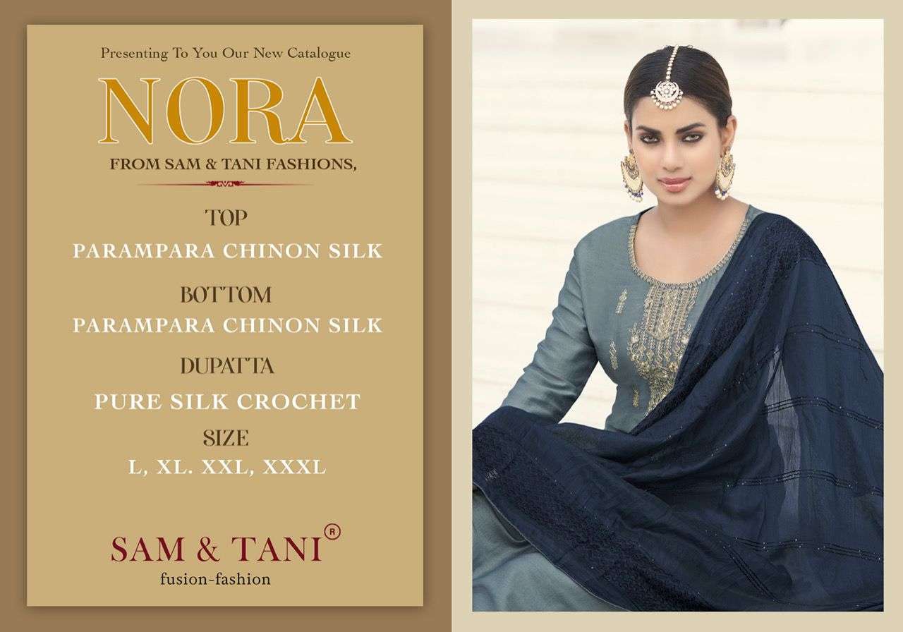 Sam & Tani Nora Silk with Khatliwork fancy Readymade suits collection