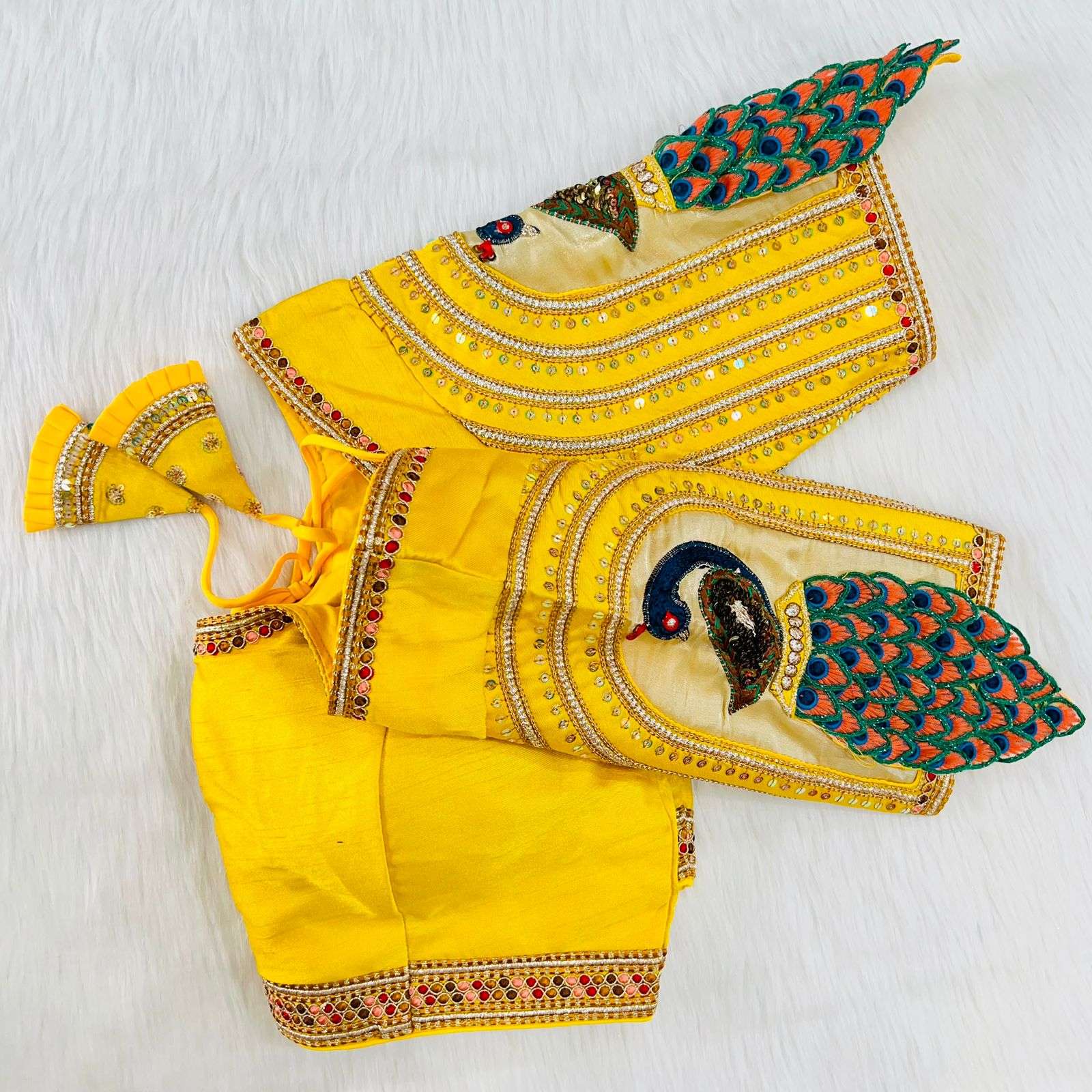 Silk with 3d Peacock Designer Designer blouse collection