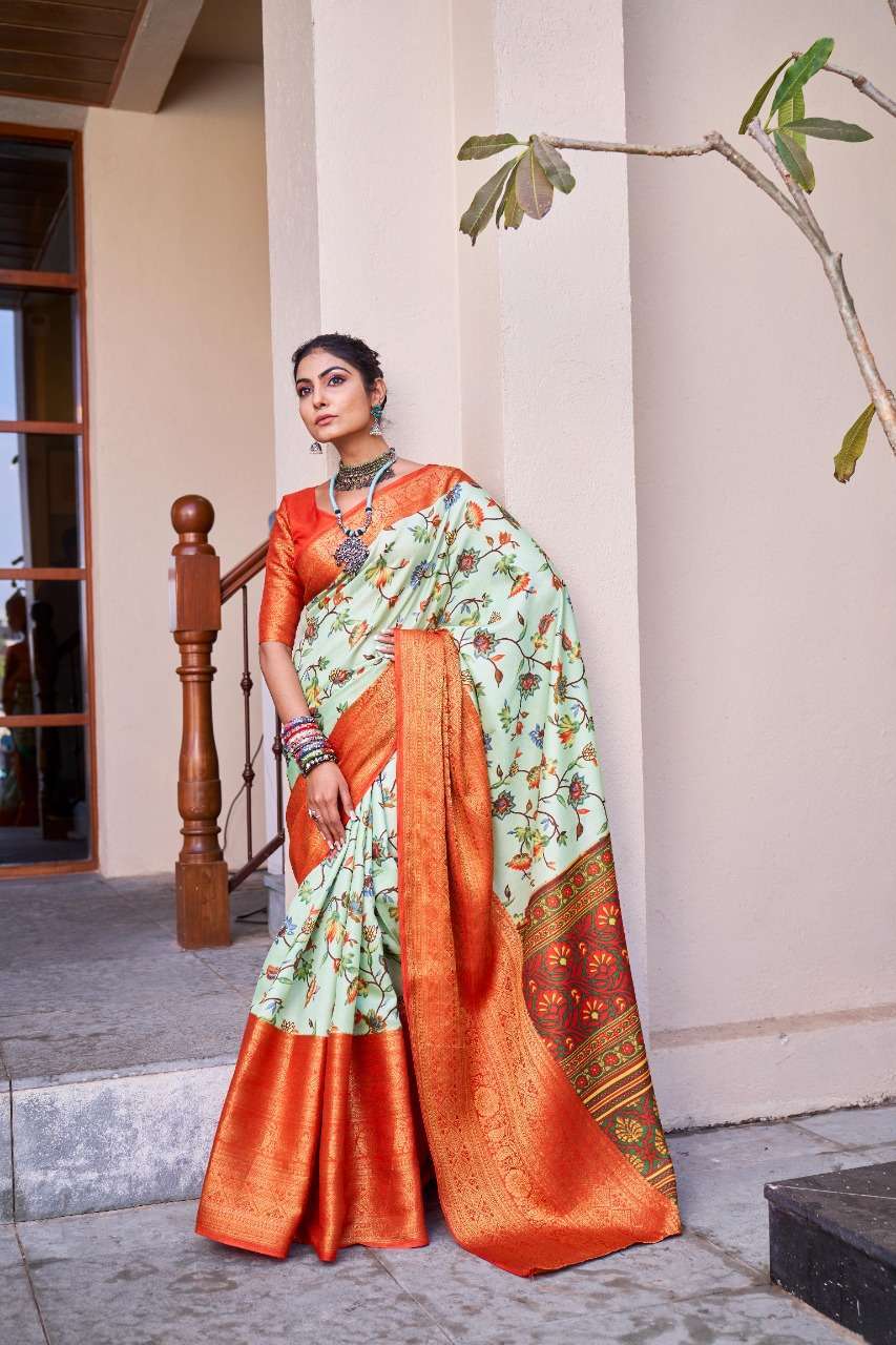 Sr sarees Modi Jacquard Printed function Special saree collection