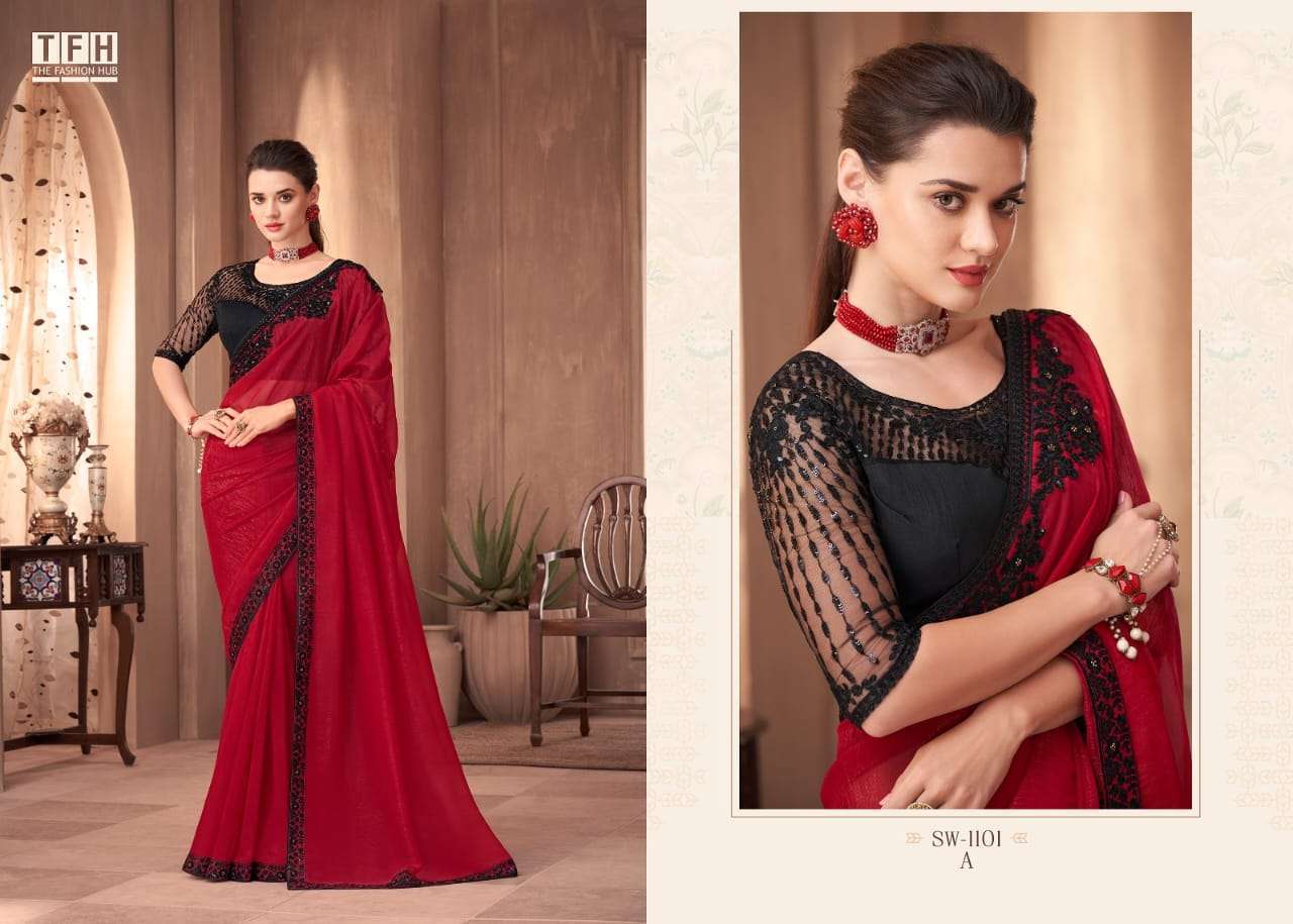 TFH Sandalwood 1101 Hit Design Fancy Designer Saree collection at best rate