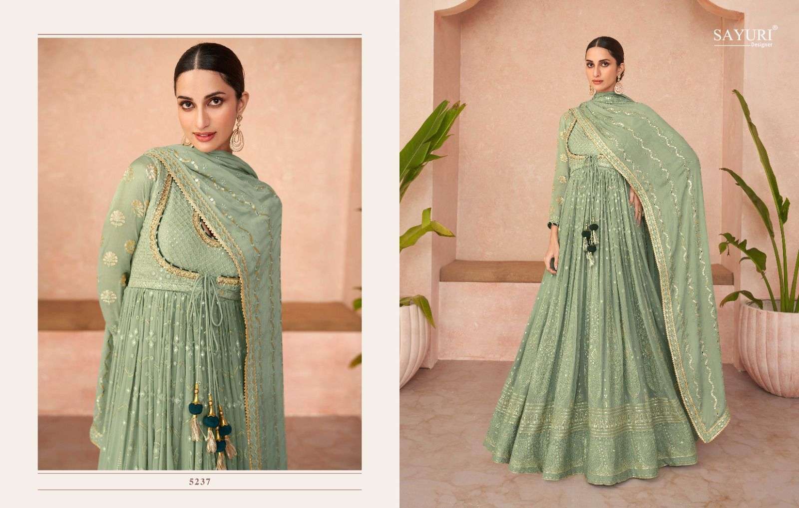 Aashirwad Creation Sayuri Mariyah Georgette with wedding wear designer ...