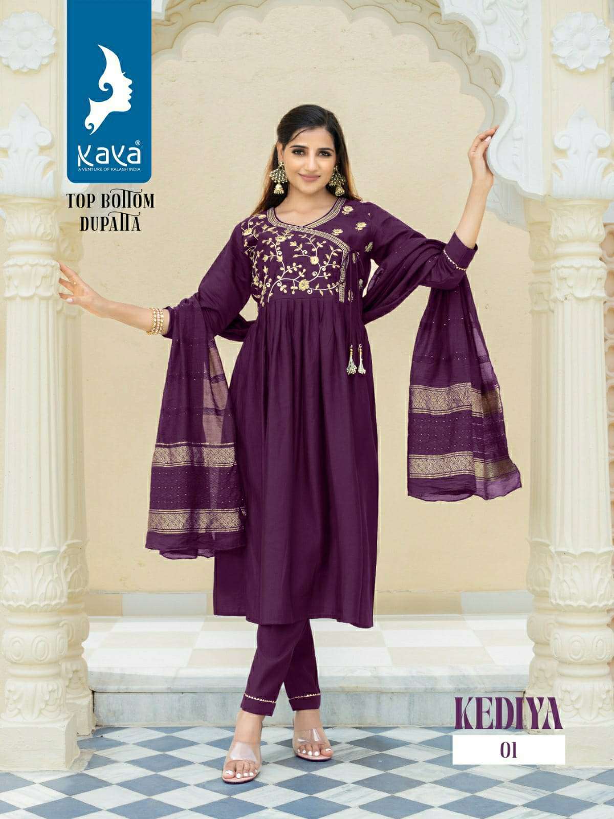 Kaya Creation kediya Roman silk with festival special readymade suits ...