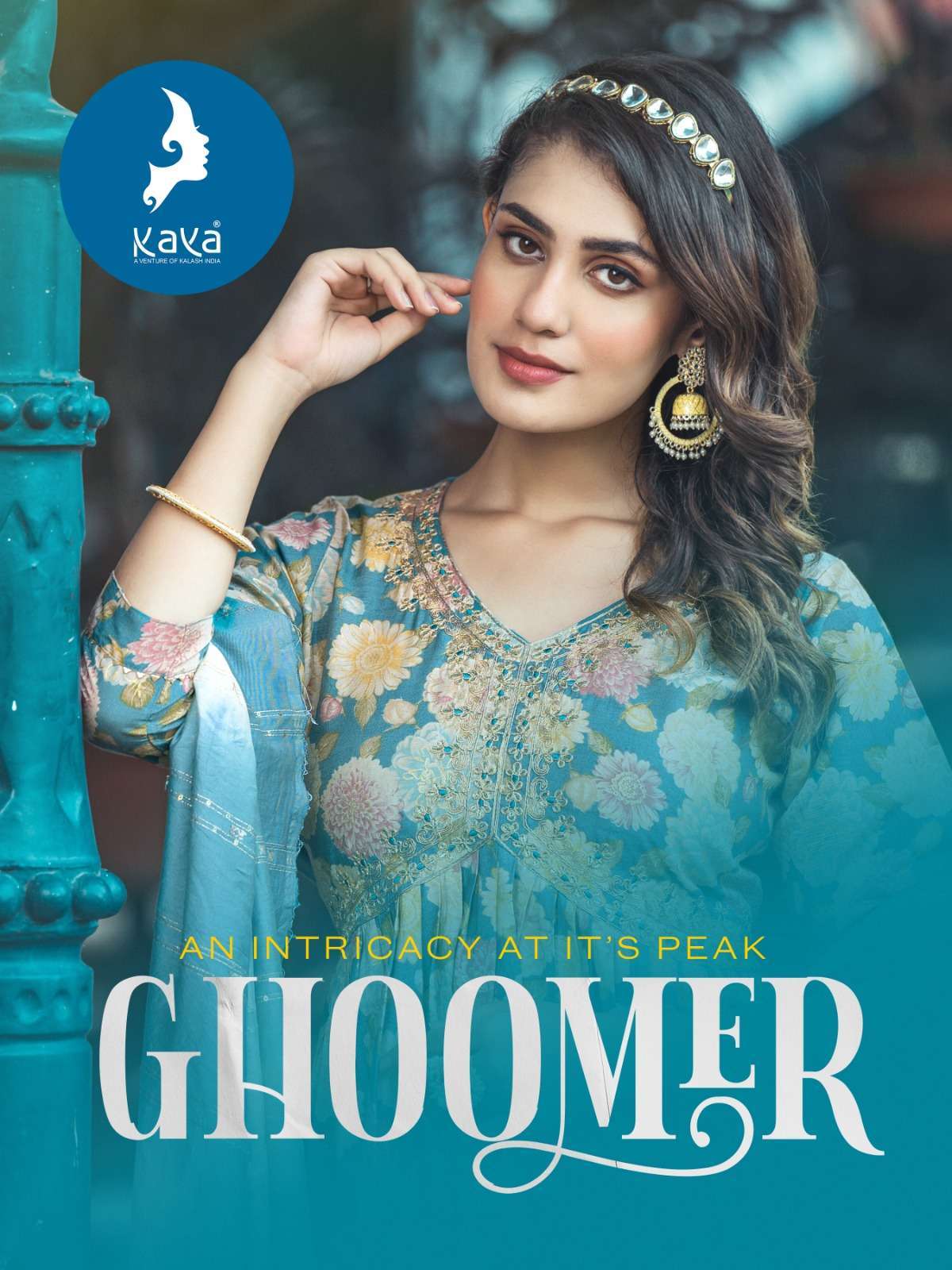 Kaya Ghoomer Chanderi Modal Alia Cut Readymade suits collection at best ...