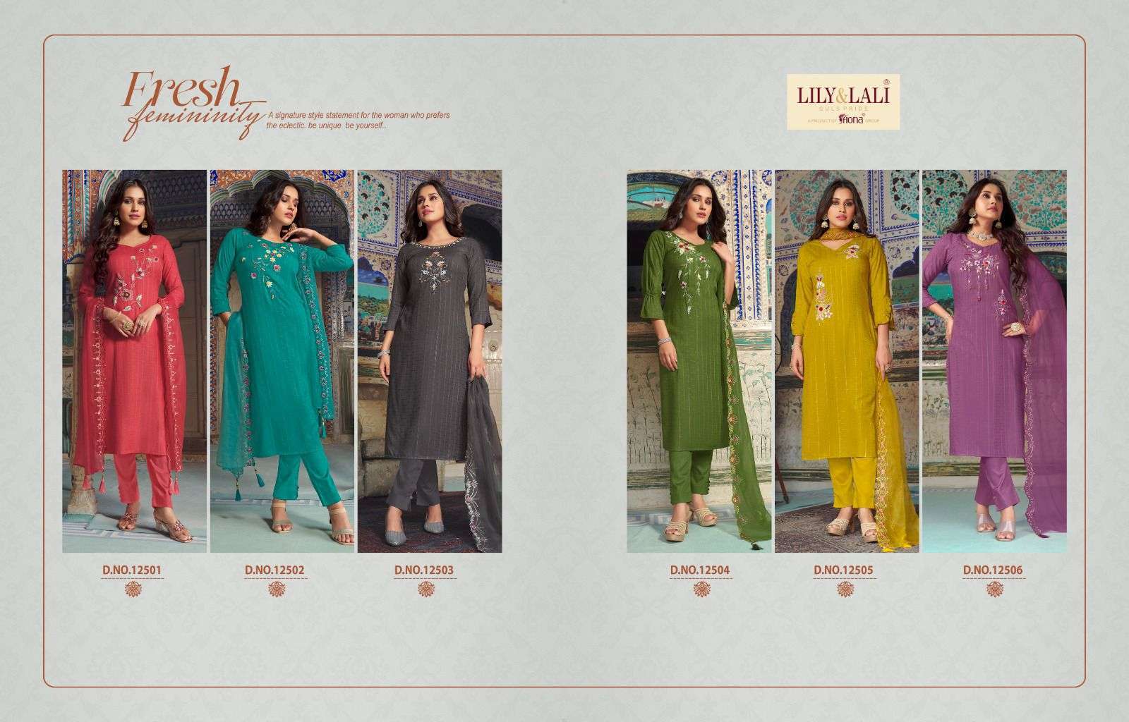 Lily Lali Metro Viscose SIlk with fancy hand work readymade suits ...