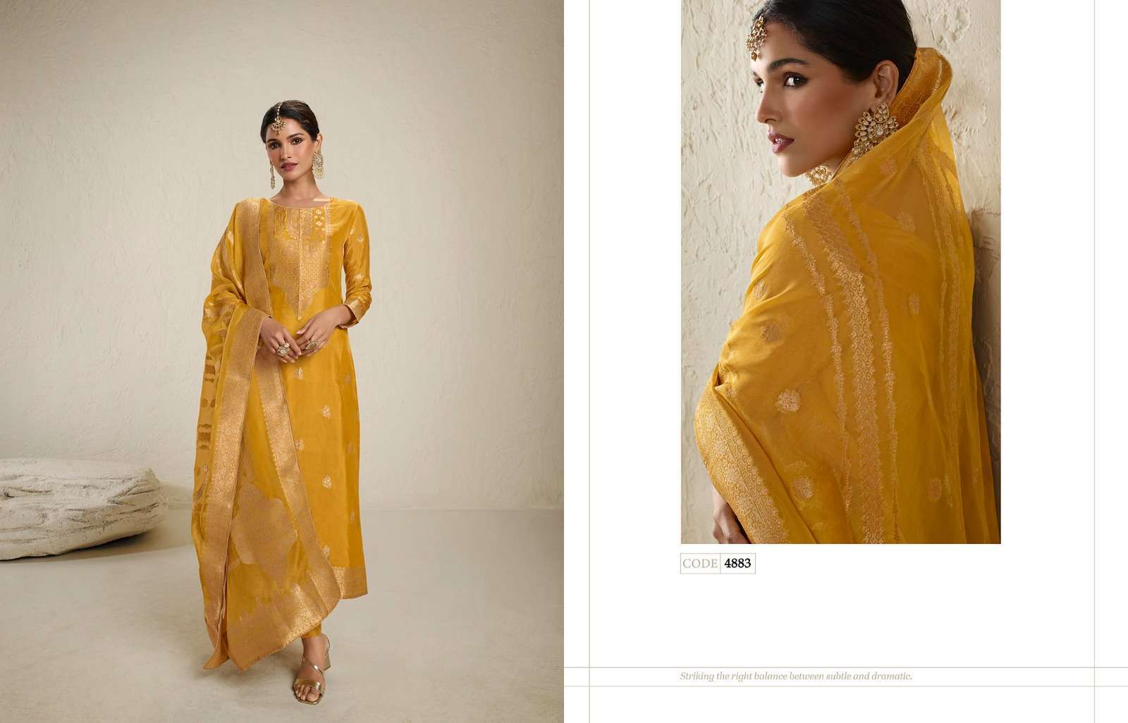 Meera Trendz Charmy Alive designer festival wear dress material collection