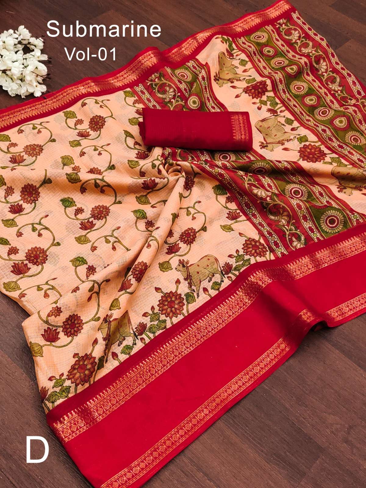 Rashmita vol 1 Kota Doriya Silk with Kalamkari Printed saree collection