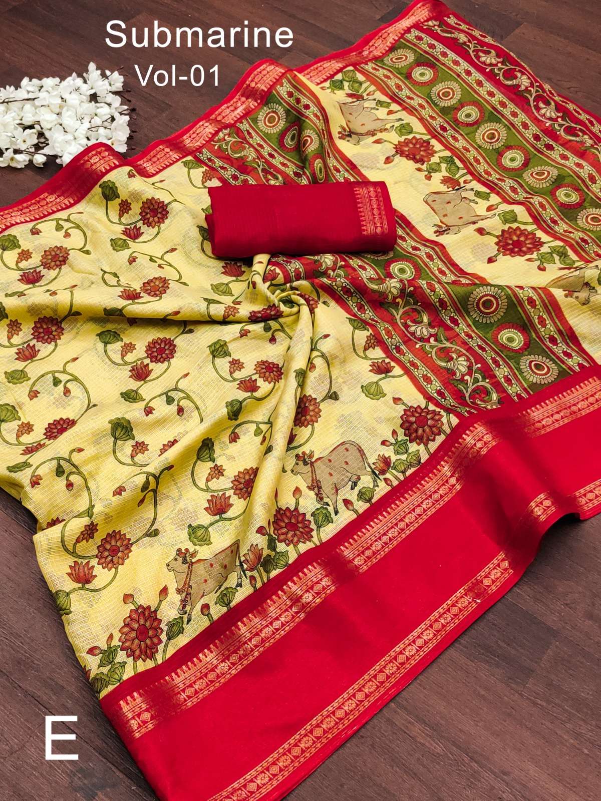 Rashmita vol 1 Kota Doriya Silk with Kalamkari Printed saree collection
