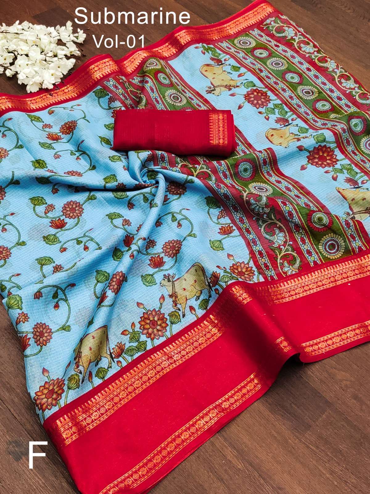 Rashmita vol 1 Kota Doriya Silk with Kalamkari Printed saree collection
