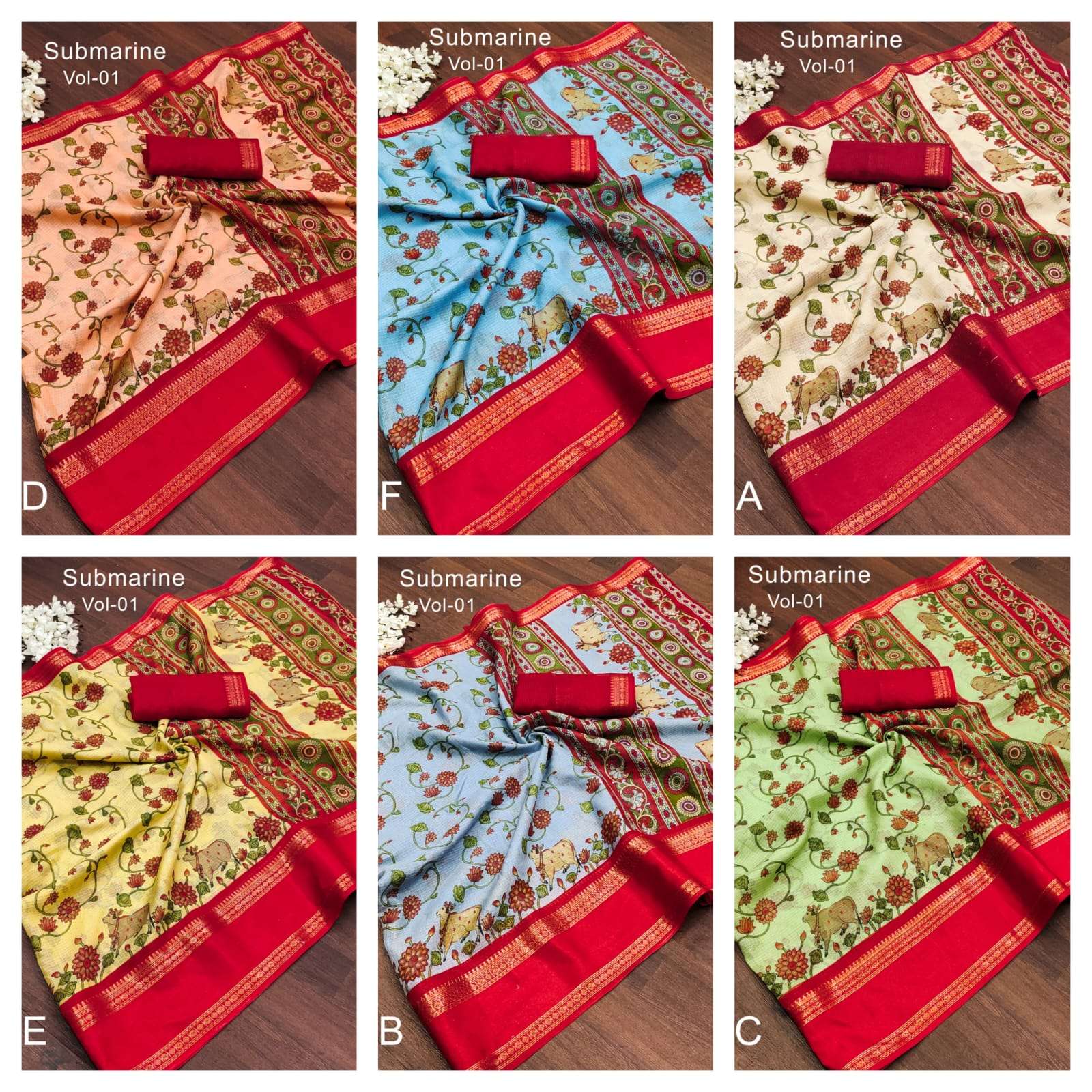 Rashmita vol 1 Kota Doriya Silk with Kalamkari Printed saree collection