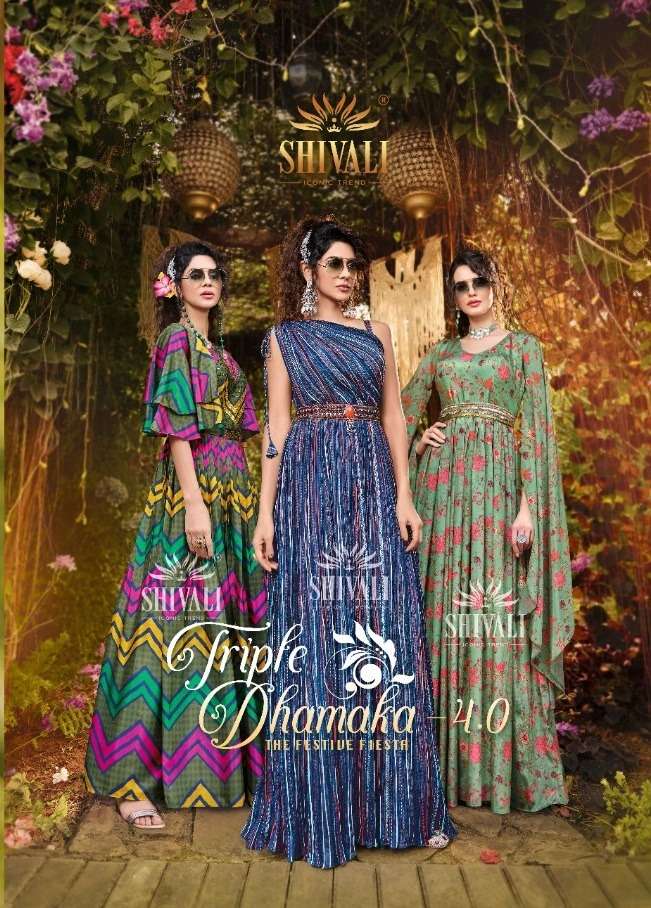 S4u Shivali Triple Dhamaka 4 Western Style Heavy look designer Party ...