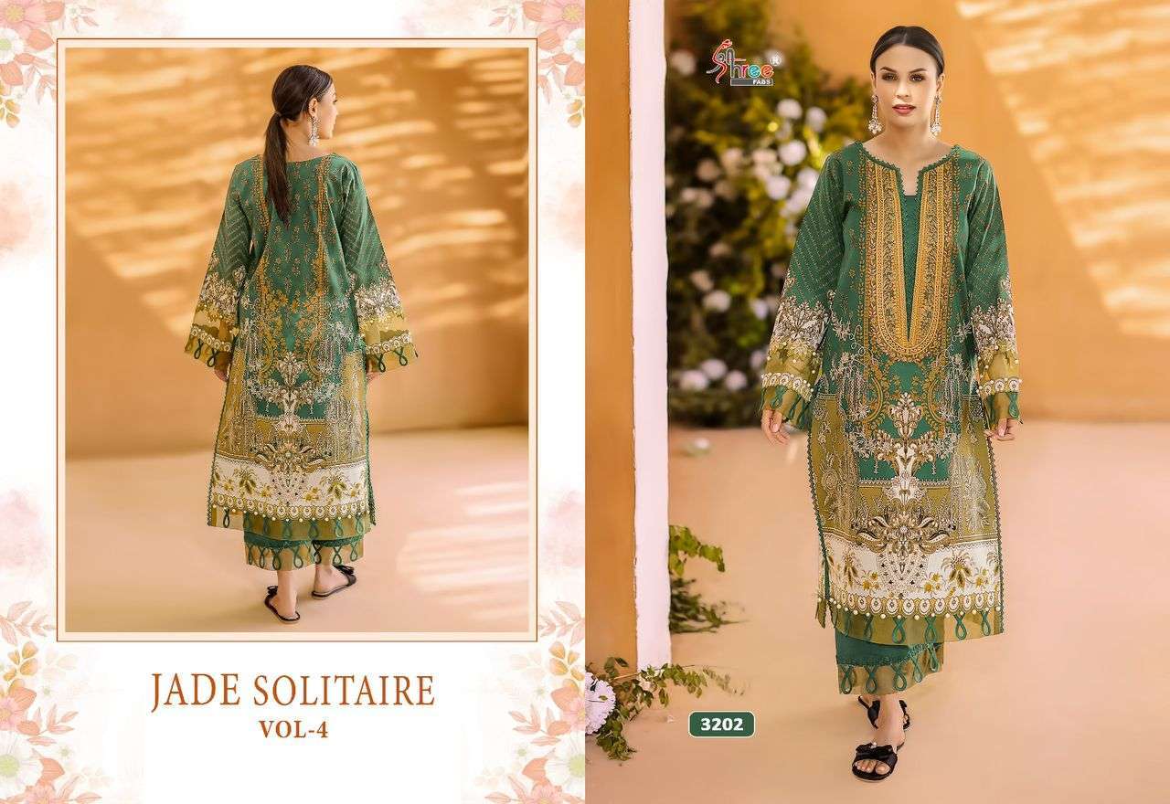 Shree Fabs jade Solitaire vol 4 Cotton Satin with digital Printed ...