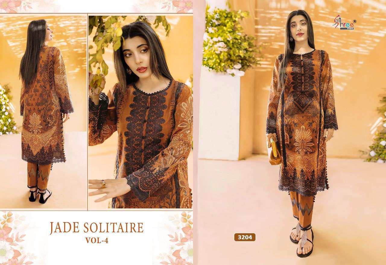 Shree Fabs jade Solitaire vol 4 Cotton Satin with digital Printed ...