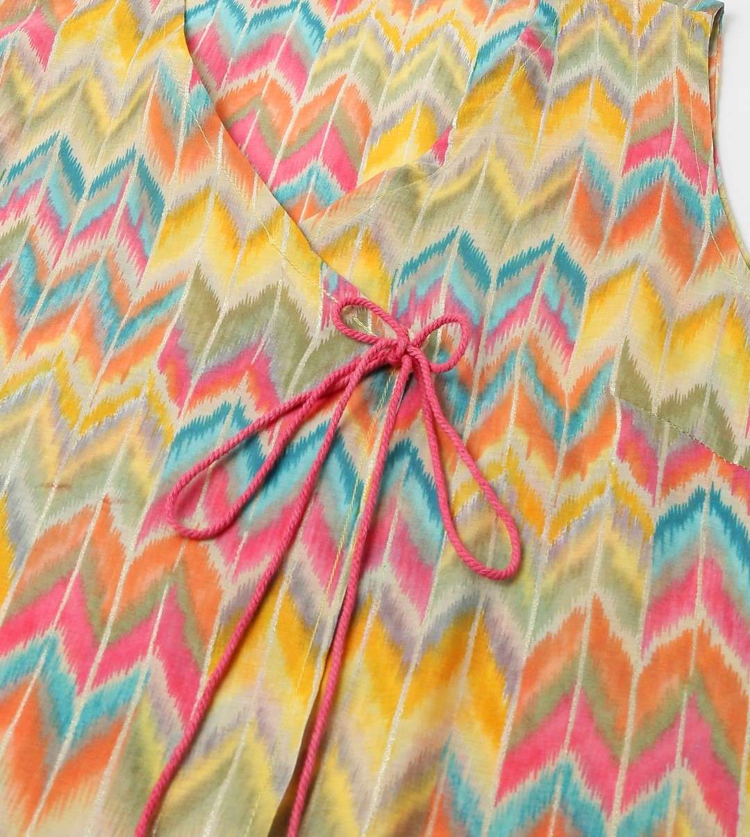 Shurma Chanderi cotton with western style Multi color readymade kurti ...