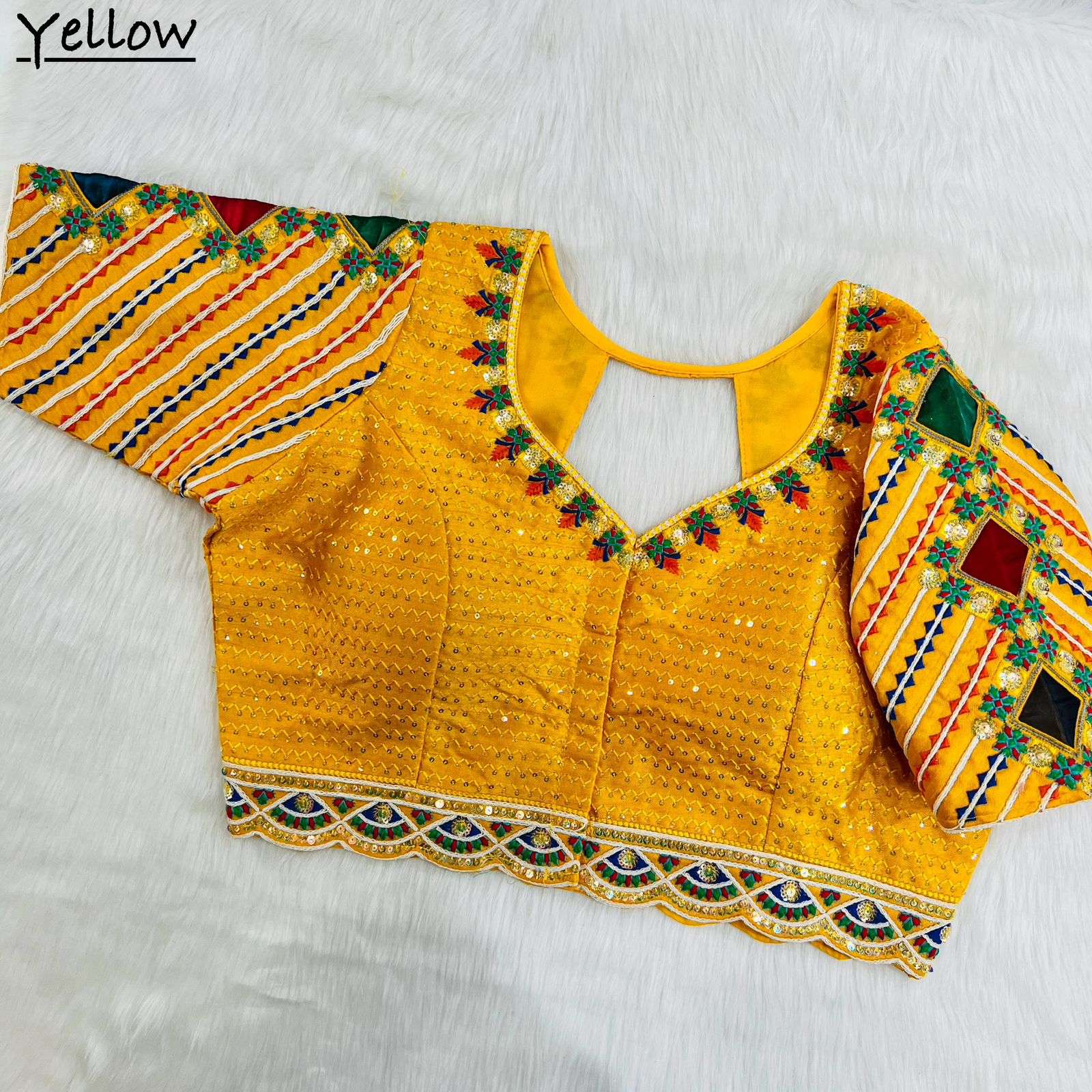 Silk with Fancy Patch work Festival special blouse collection