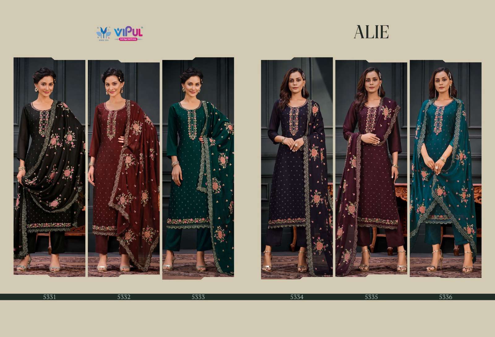 Vipul fashion Alie Georgette with fancy Handwork neck Festival special ...