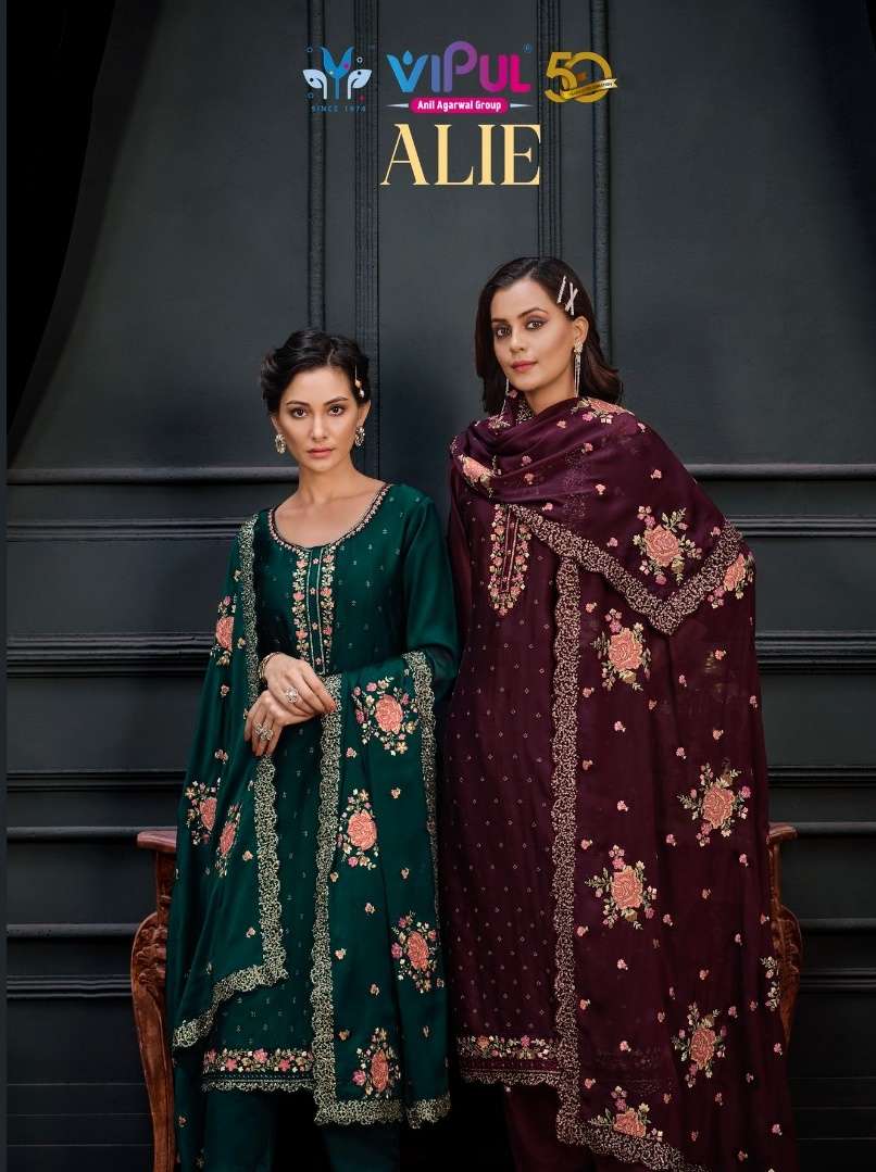 Vipul fashion Alie Georgette with fancy Handwork neck Festival special ...