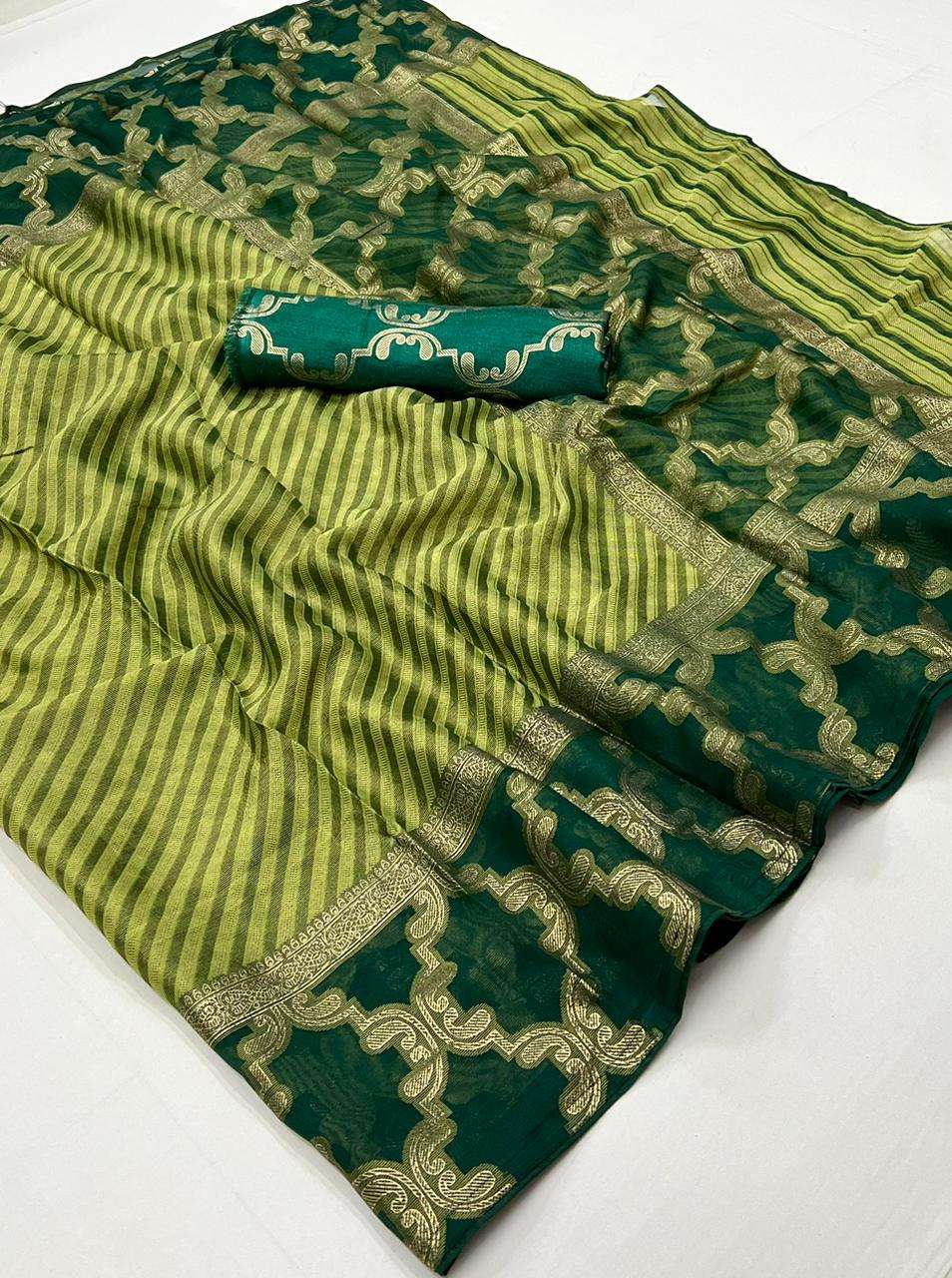 lt fabrics kashvi creation Varni Brasso With fancy weaving design saree ...