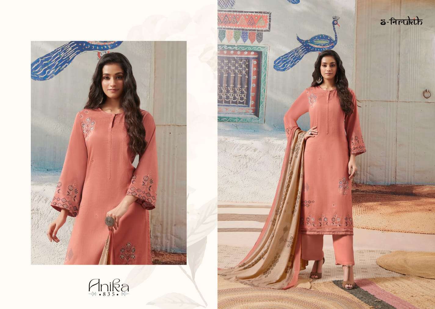 sahiba Nirukth Anika Cotton Satin with digital Printed Dress material ...