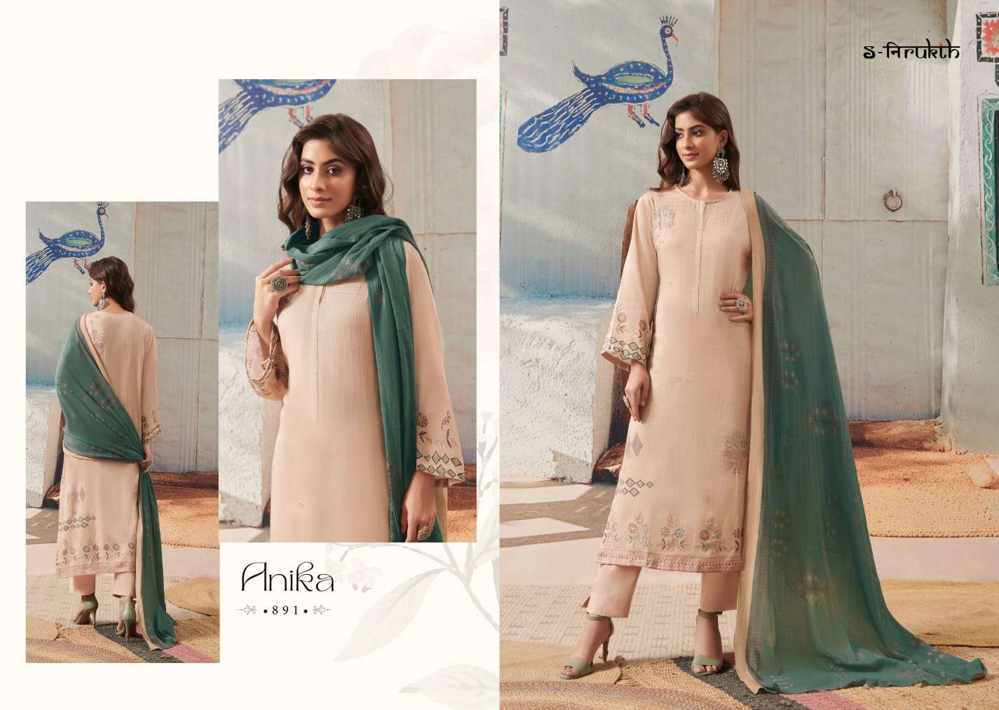 sahiba Nirukth Anika Cotton Satin with digital Printed Dress material ...