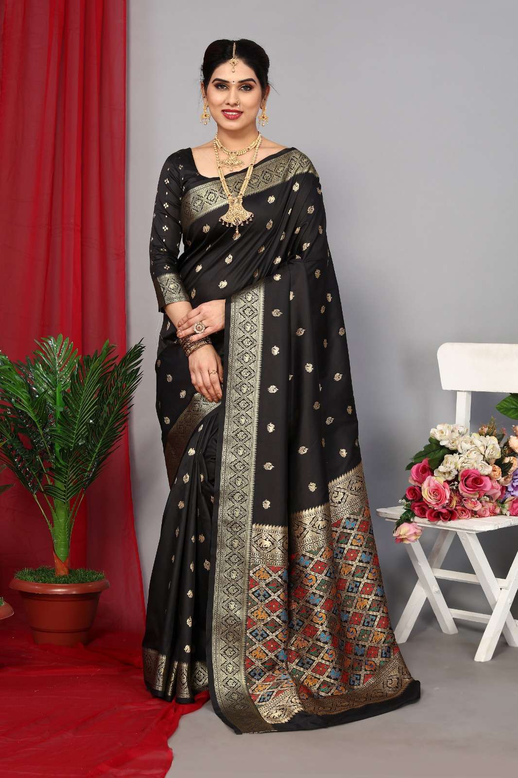Elephant Pethani Silk with weaving traditional look saree collection at ...