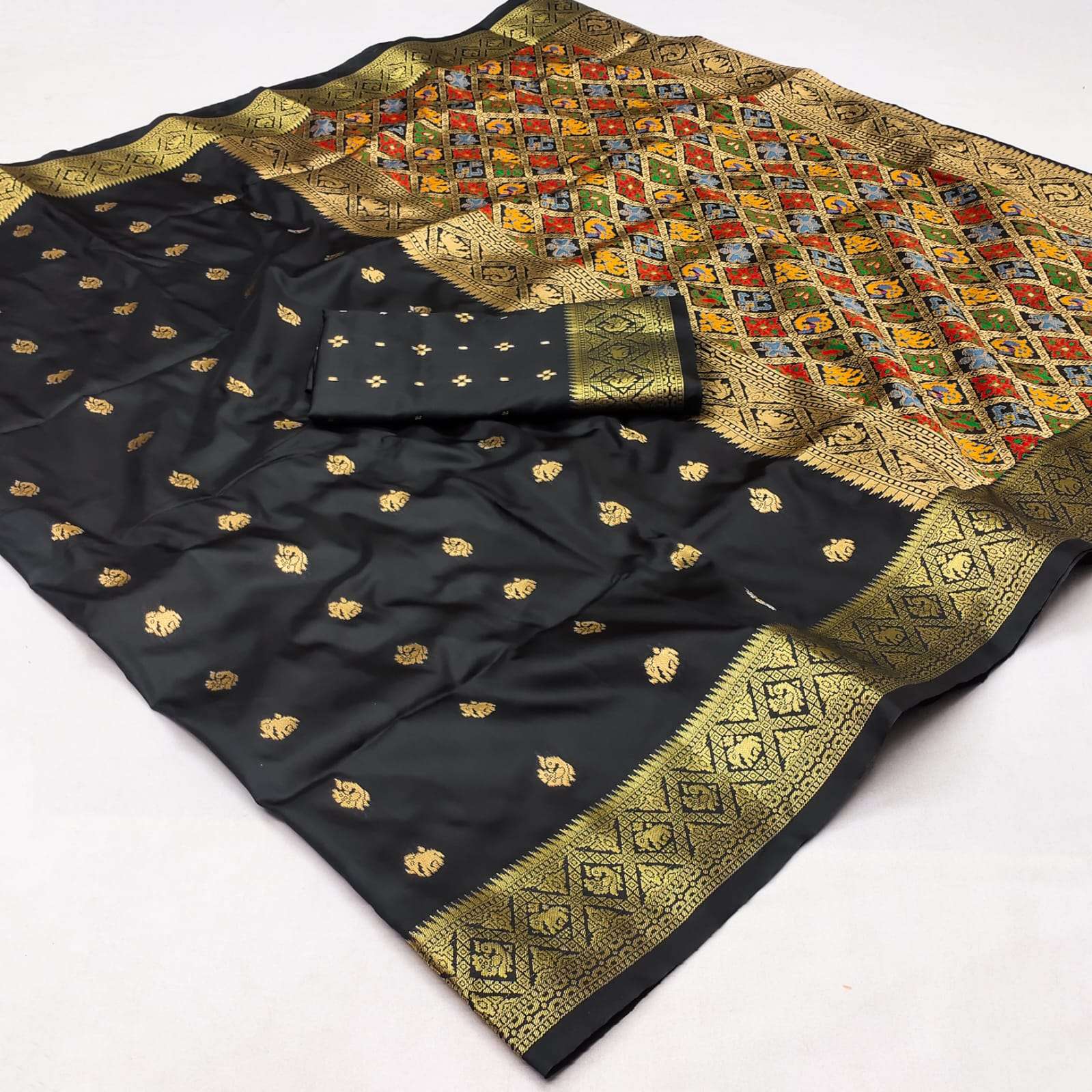 Elephant Pethani Silk with weaving traditional look saree collection at ...