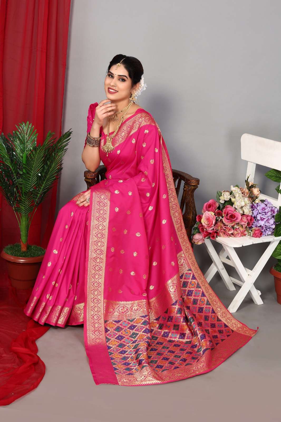 Elephant Pethani Silk with weaving traditional look saree collection at ...