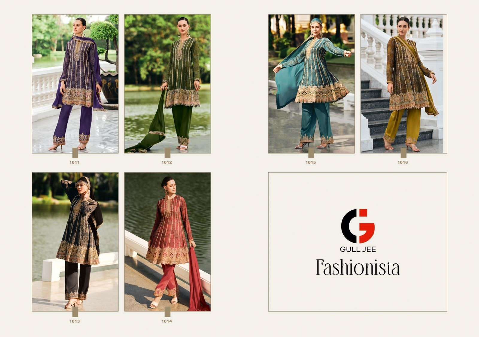 Gull Jee Fashionista Viscose Georgette with fancy designer Readymade ...