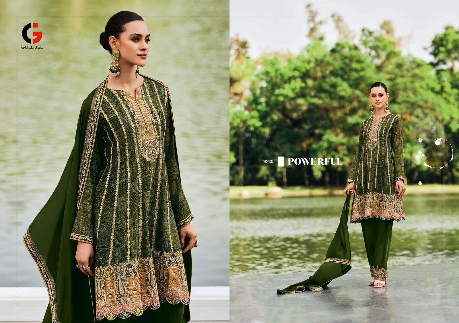 Gull Jee Fashionista Viscose Georgette with fancy designer Readymade ...