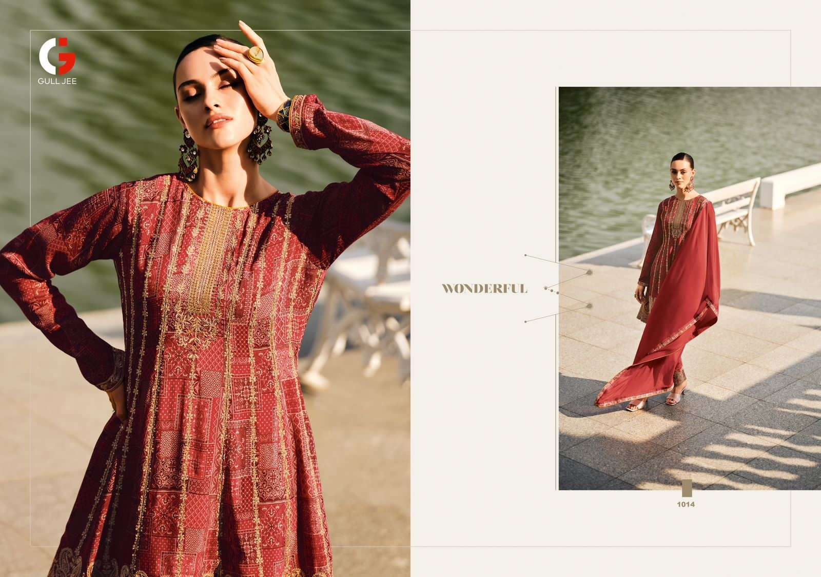 Gull Jee Fashionista Viscose Georgette with fancy designer Readymade ...