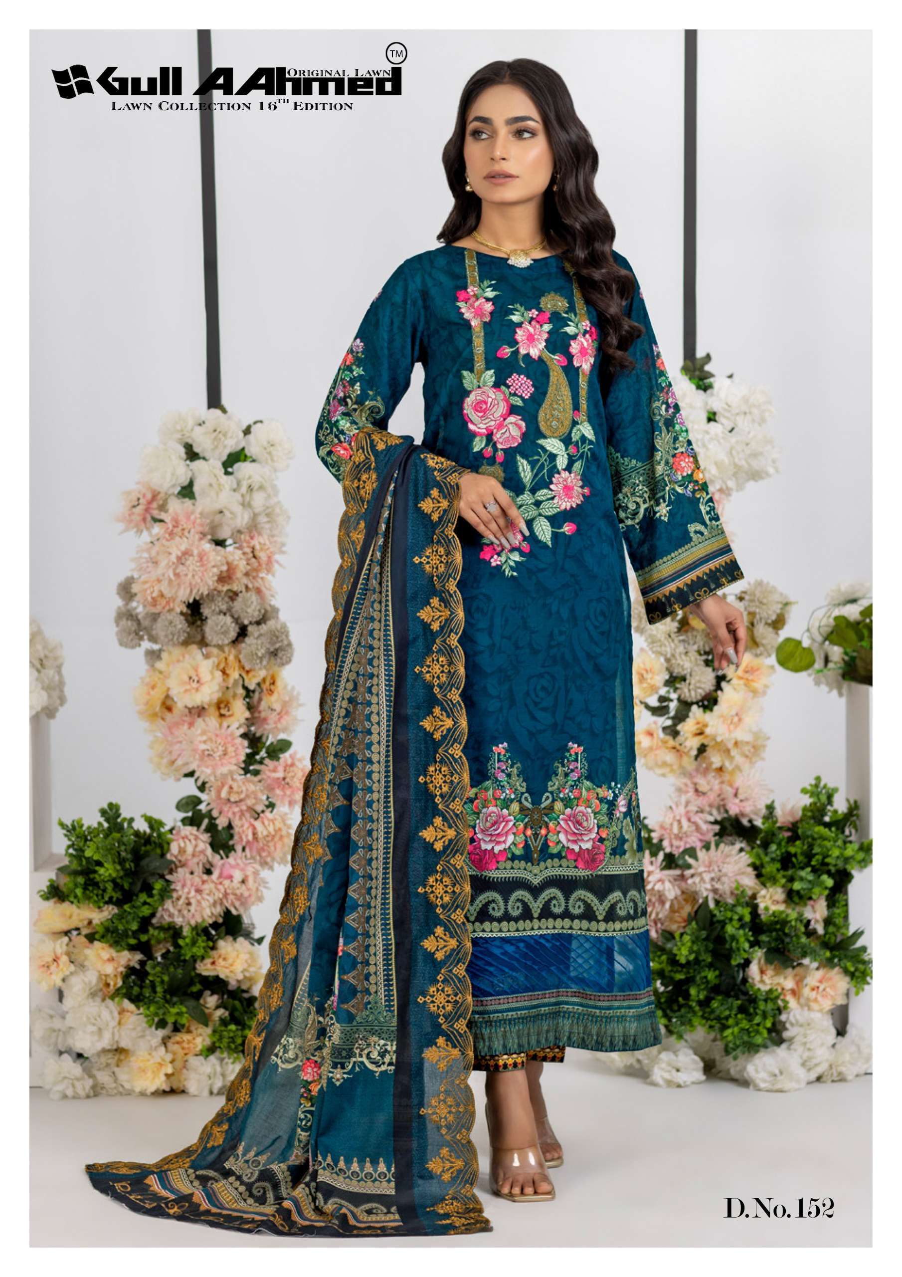 Gull ahmed Vol 16 Cotton with printed fancy pakistani suits collection ...