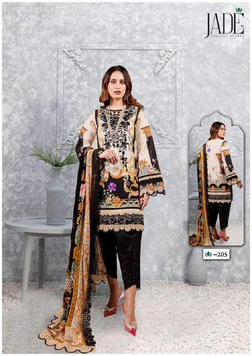 JADE CRIMSON VOL 2 Lawn Cotton with printed fancy Pakistani suits ...