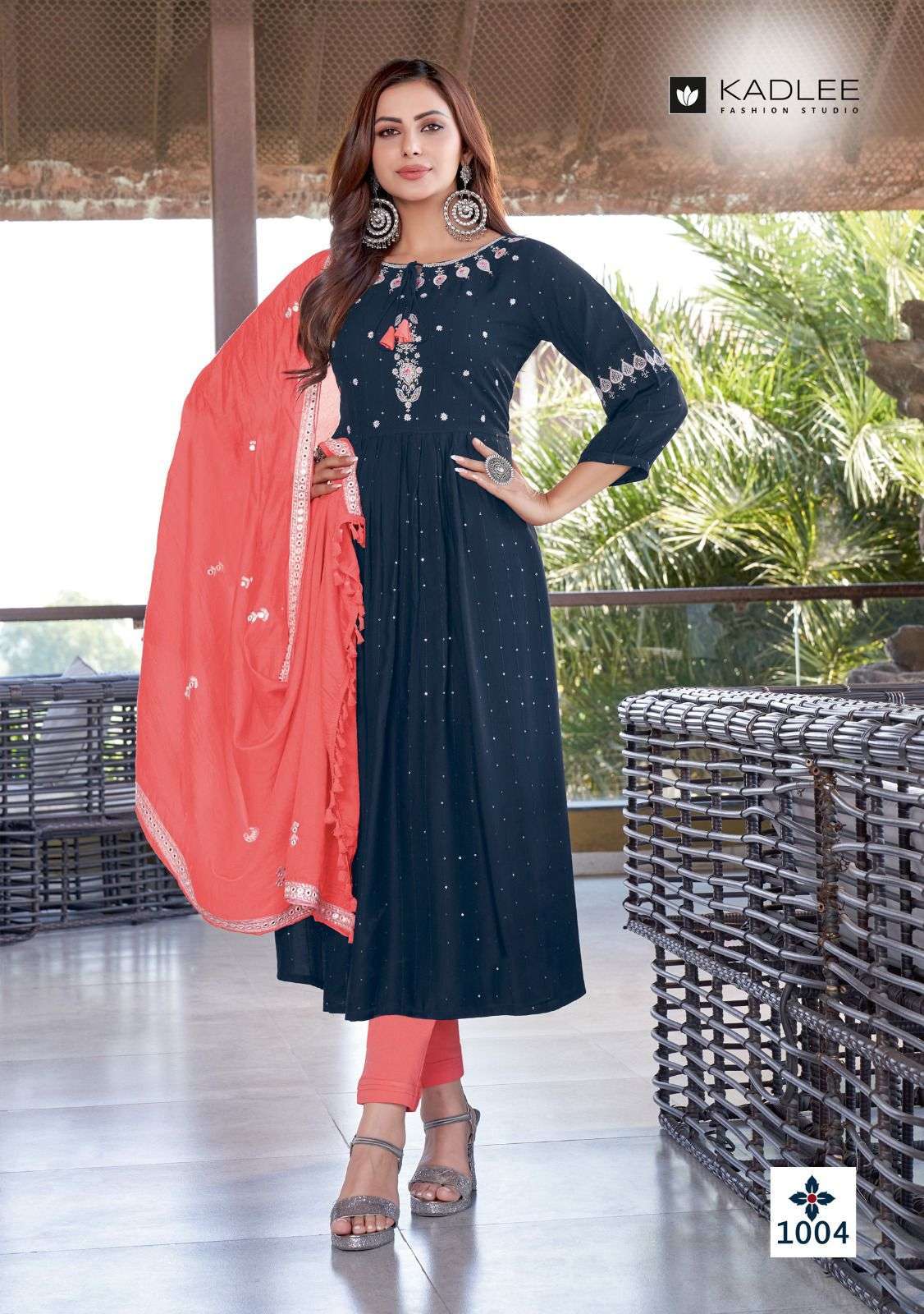 Kadlee Maitree Cotton Lycra With fancy Handwork Readymade suits ...