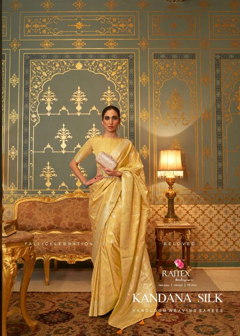Rajtex Kandana Handloom silk with with weaving design saree collection ...