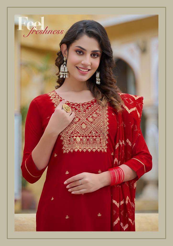 pirohi present kalhaar vol 1 Viscose silk with Fancy Embroidery work ...