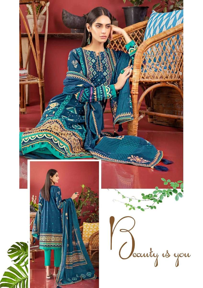 AL KARAM ZOYA Lawn Cotton with printed Salwar kameez collection at best ...
