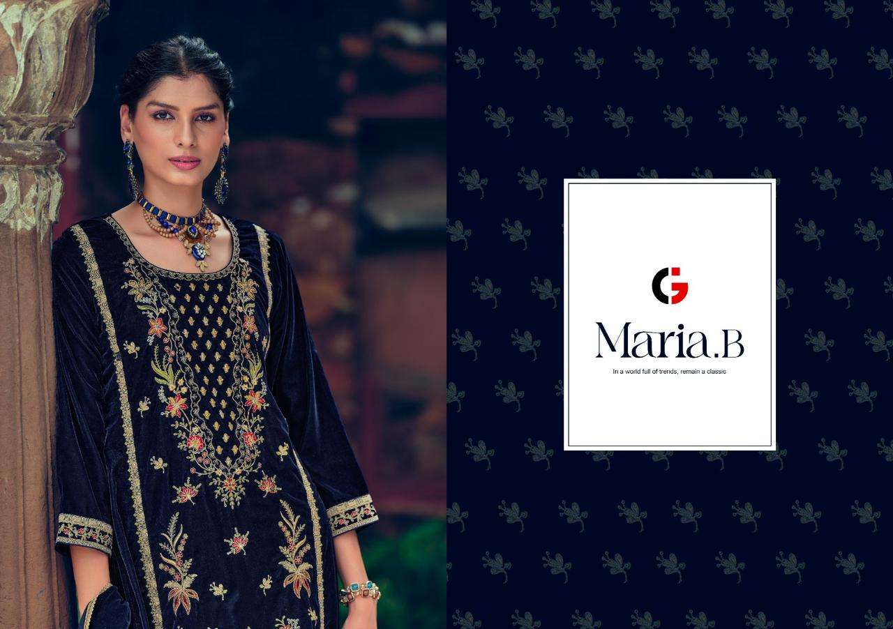 Deepsy Suits Gull Jee maria B. Velvet with Embroidery work Winter wear ...