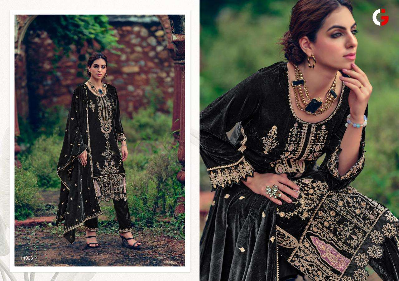 Deepsy Suits Gull Jee maria B. Velvet with Embroidery work Winter wear ...