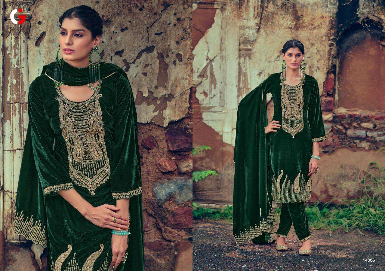 Deepsy Suits Gull Jee maria B. Velvet with Embroidery work Winter wear ...