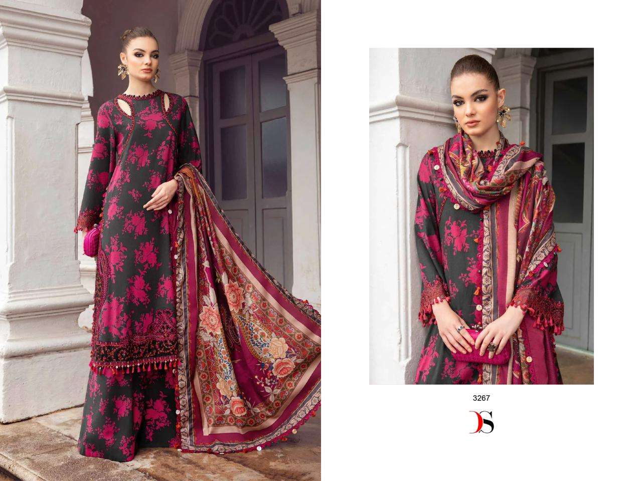 Deepsy Suits Maria B. Mprint Vol 5 Cotton with Embroidery work ...