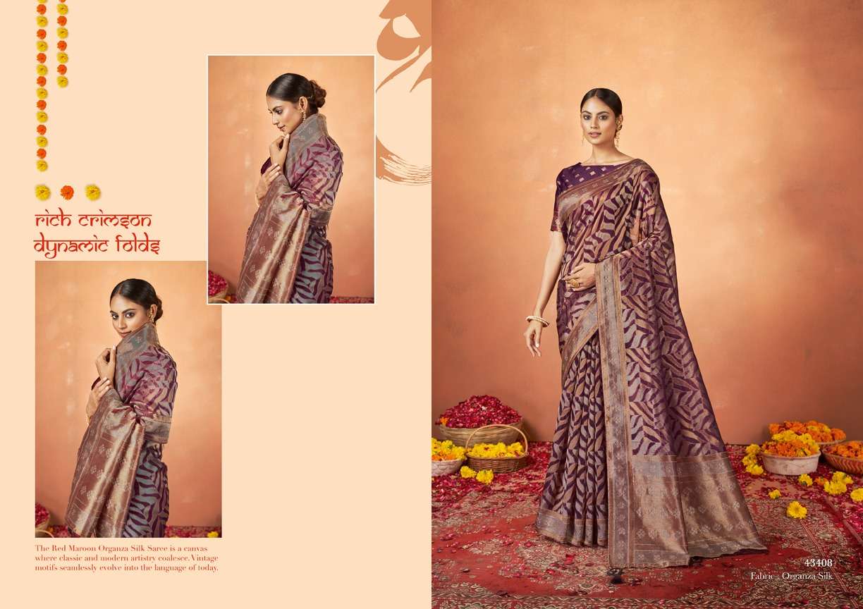 Mahotsav Mohmanthan Norita 43400 Series Pradha Silk with Designer ...