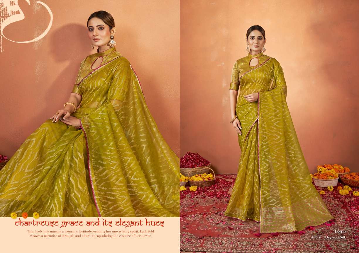 Mahotsav Mohmanthan Norita 43400 Series Pradha Silk with Designer ...