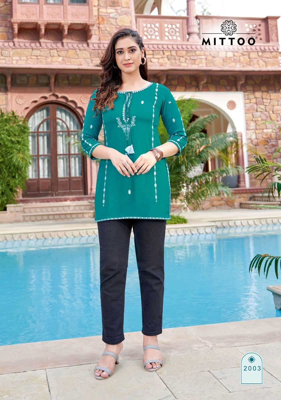 Mittoo Fashion Softy Rayon with fancy Tunic Style Kurti collection at ...