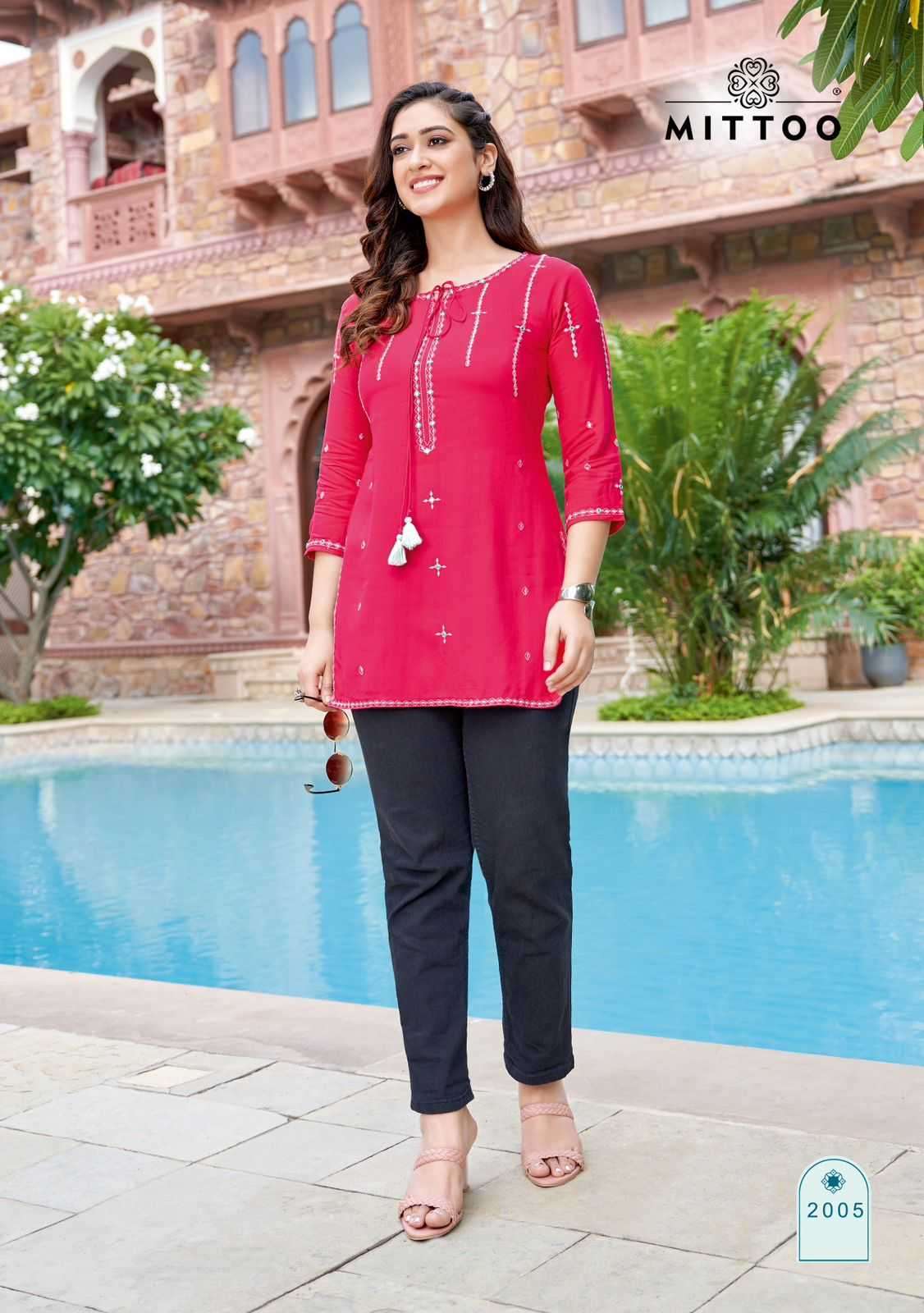 Mittoo Fashion Softy Rayon with fancy Tunic Style Kurti collection at ...
