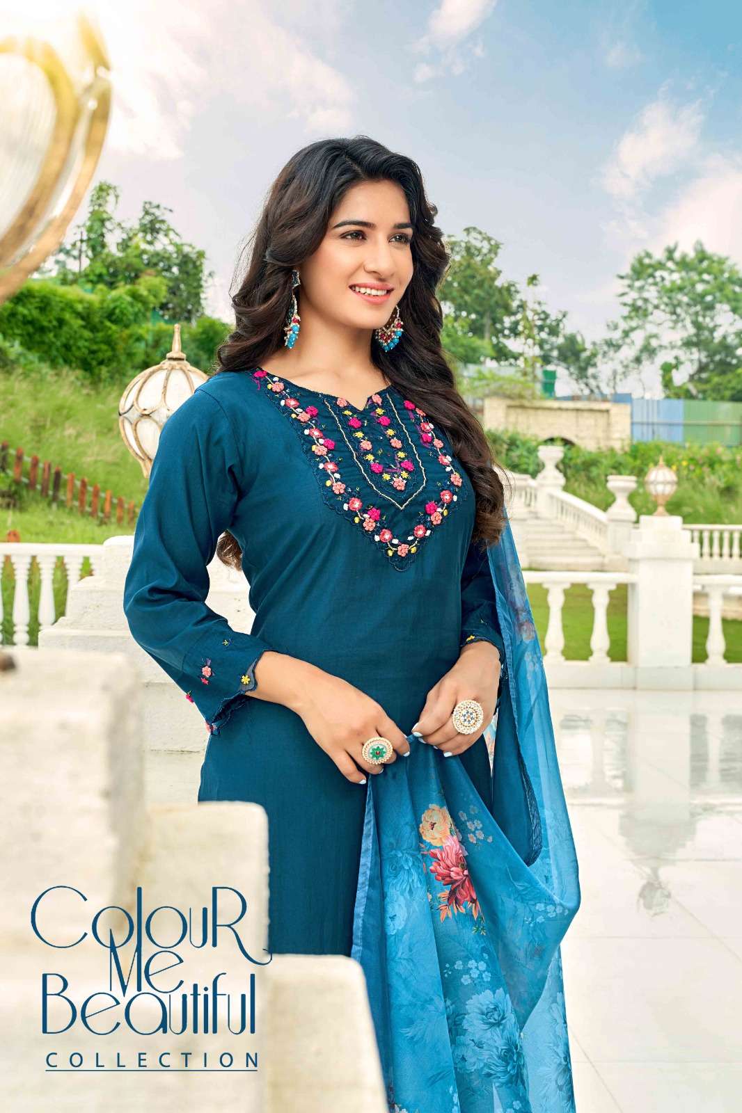 Pirohi mastani Viscose Silk with Fancy Handwork Readymade suits ...