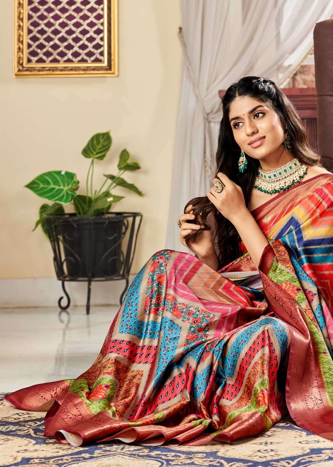 Rajpath Sunheri Satin Crepe With Digital Printed Fancy Saree collection ...