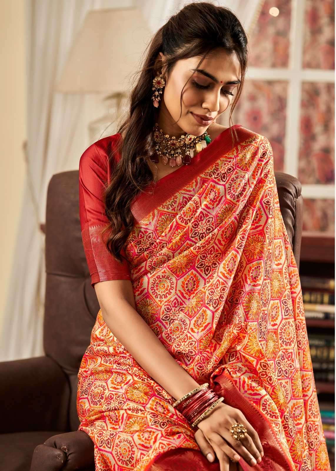 Rajpath Sunheri Satin Crepe With Digital Printed Fancy Saree collection ...