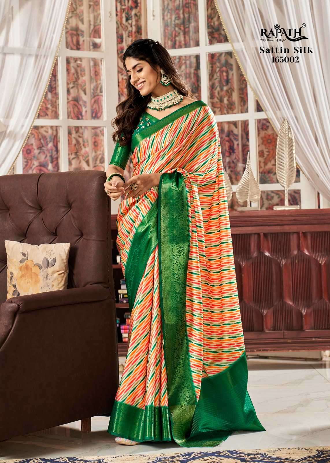 Rajpath Sunheri Satin Crepe With Digital Printed Fancy Saree collection ...