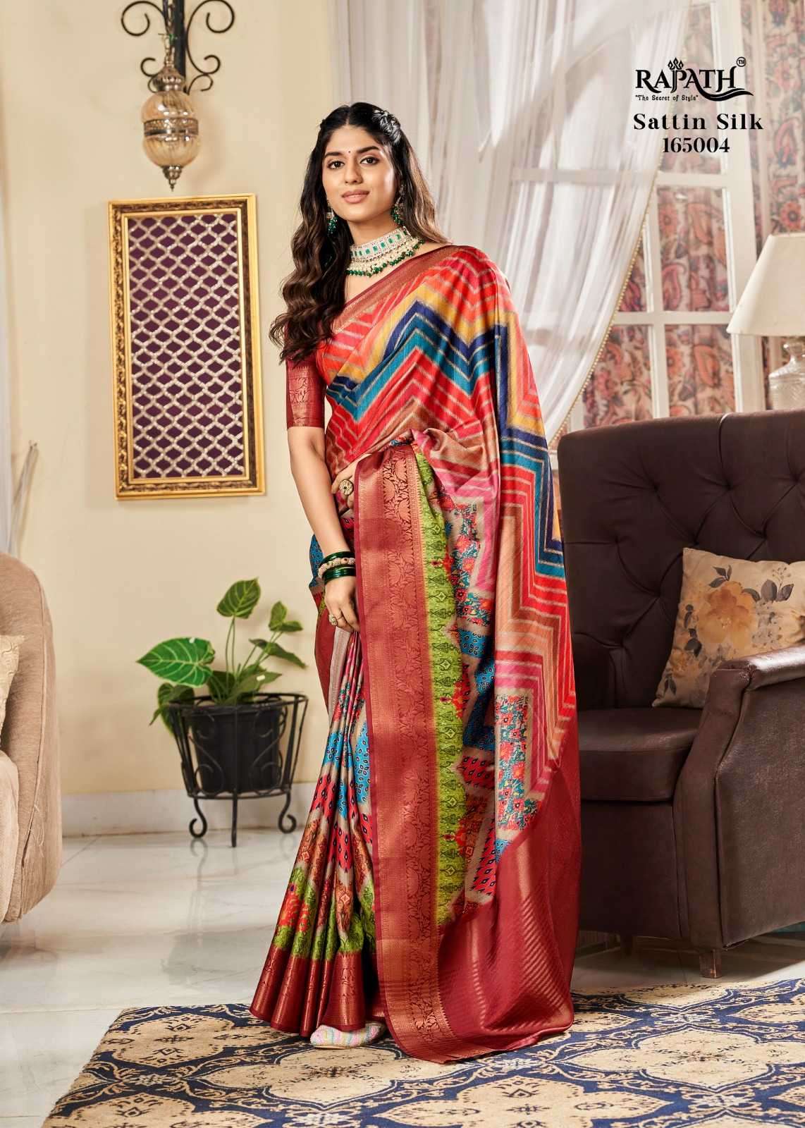 Rajpath Sunheri Satin Crepe With Digital Printed Fancy Saree collection ...