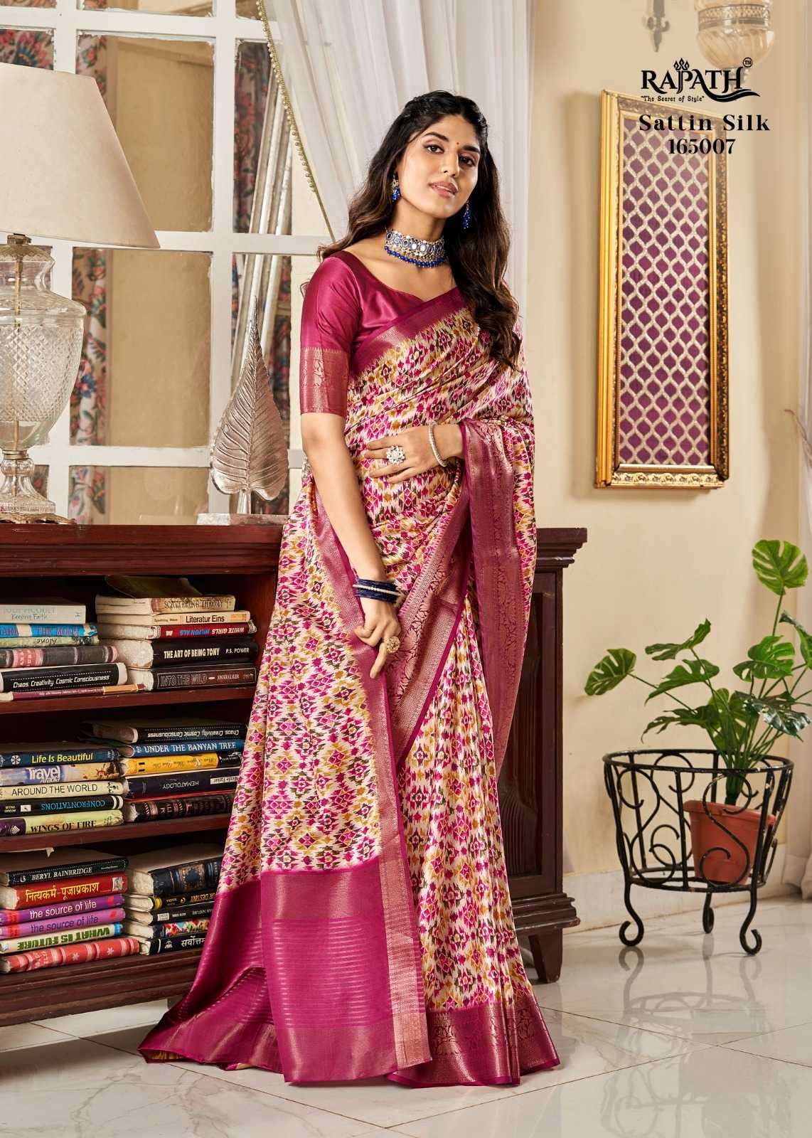 Rajpath Sunheri Satin Crepe With Digital Printed Fancy Saree collection ...