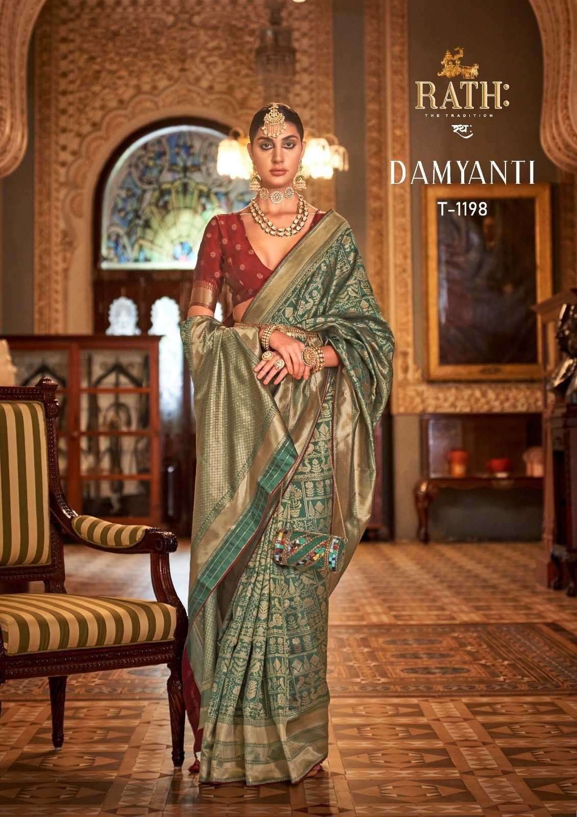 Rath Damyanti Soft banarasi Silk with Weaving Design Saree collection ...